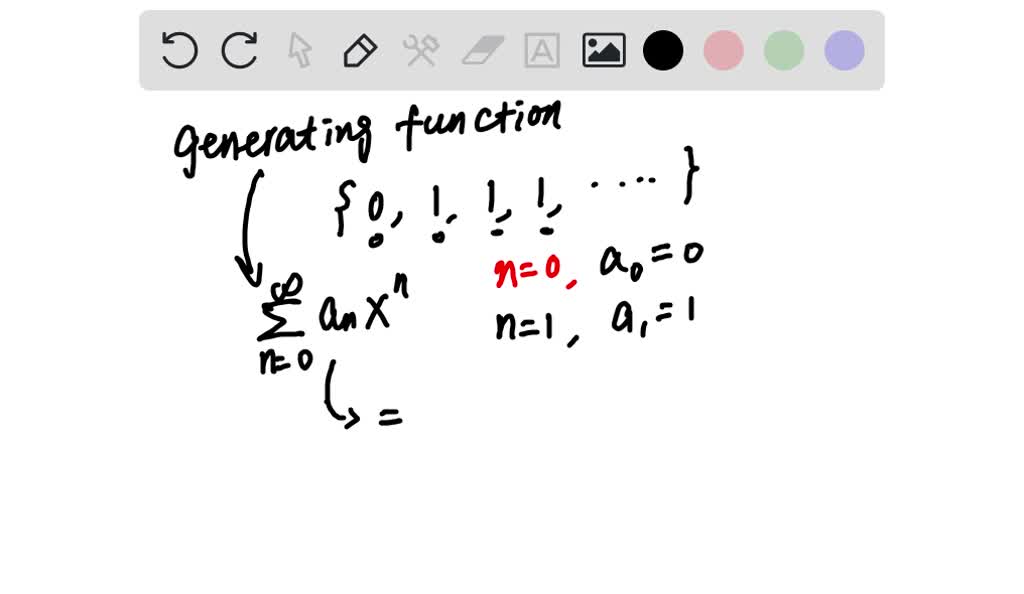 Solved Determine The Generating Function Of The Following Sequence 01111 Select One A S