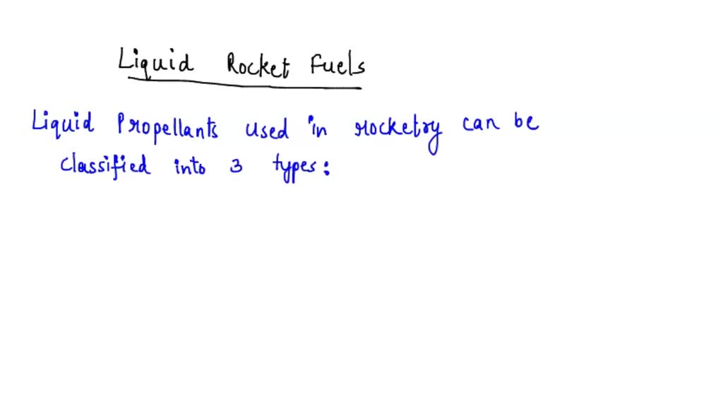 SOLVED: KeroLOX (Liquid Rocket Fuels) Ammonium Perchlorate Composite ...