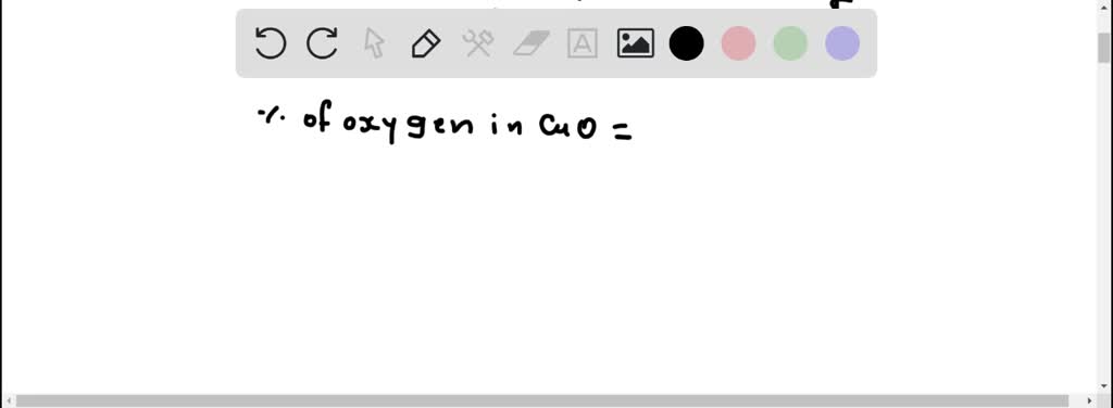 SOLVED: Hydrogen was passed over heated 2g copper oxide till only ...