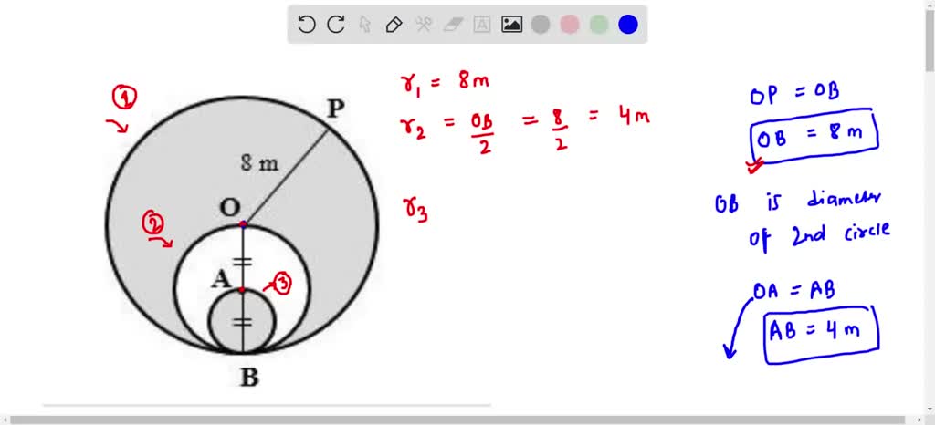 SOLVED: 'Find the area of the shaded regions. Give your answer as a ...