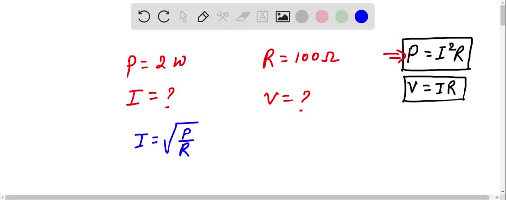 SOLVED: The power dissipated by a resistor with a resistance of R = 100 ...