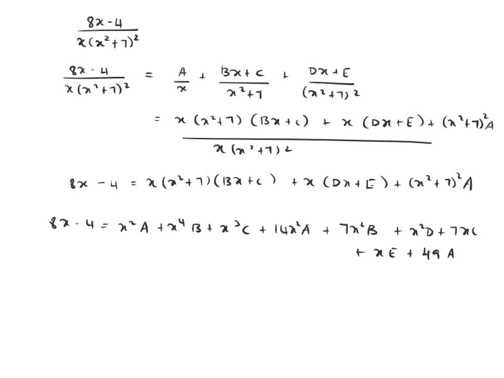 Solved Write The Form Of The Partial Fraction Decomposition Of The 2353