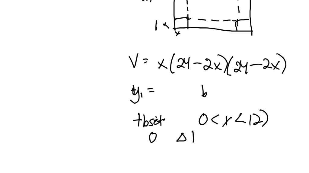 SOLVED An Open Box Of Maximum Volume Is To Be Made From A Square Piece solved-an-open-box-of-maximum-volume-is-to-be-made-from-a-square-piece