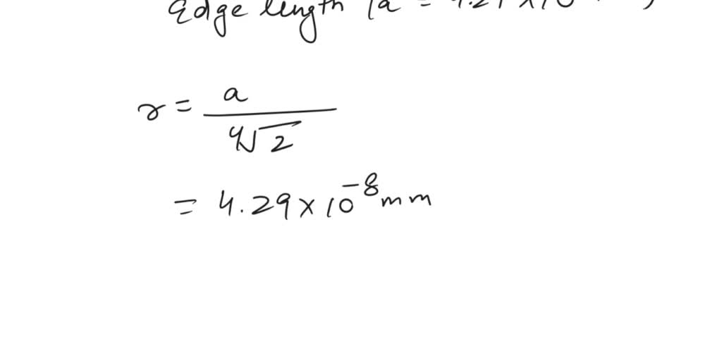 SOLVED: Sodium metal crystallises in bcc structure with the edge length of unit cell 4.29 × 10 ...