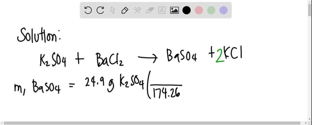 SOLVED: According to the following reaction, how many grams of barium sulfate will be formed ...