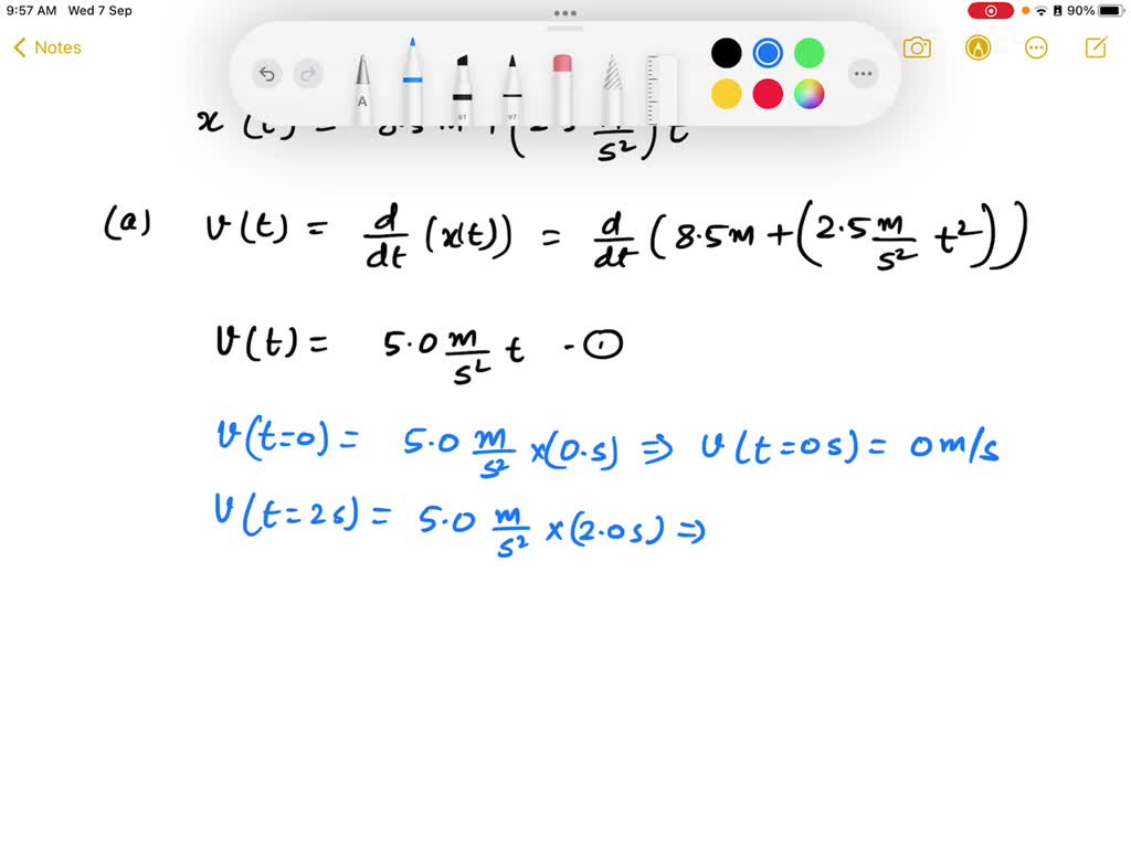 Solved The Position Of An Object Moving Along X Axis Is Given By X
