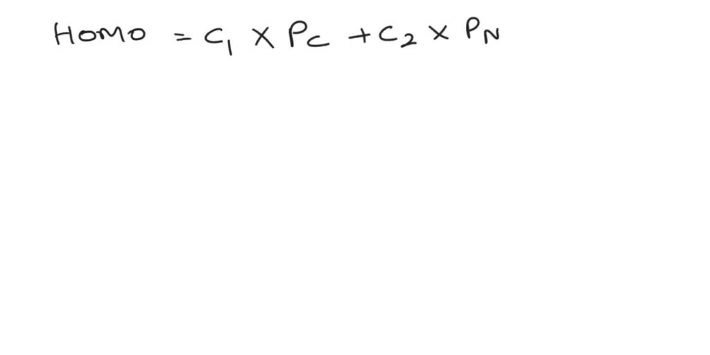 SOLVED: Calculate the orbitals of formamide and write a qualitative ...