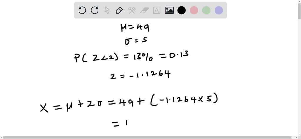 SOLVED: Suppose X is a normally distributed random variable with a mean ...