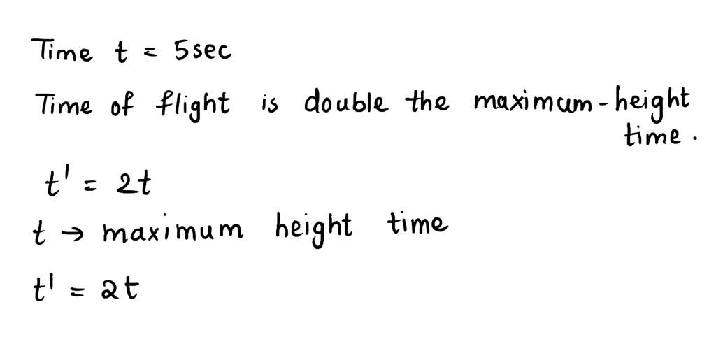 SOLVED: a particle is thrown vertically upwards. it takes 5 seconds to reach the maximum height ...