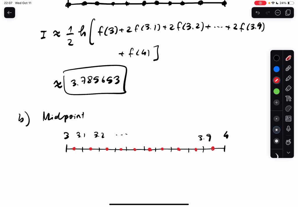 SOLVED: Use the Trapezoidal Rule, the Midpoint Rule, and Simpson's Rule to approximate the given ...