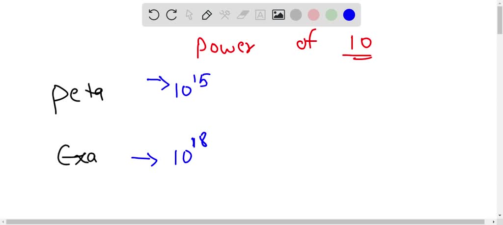 SOLVED: What is the value of tera, peta, exa, and zetta in powers?