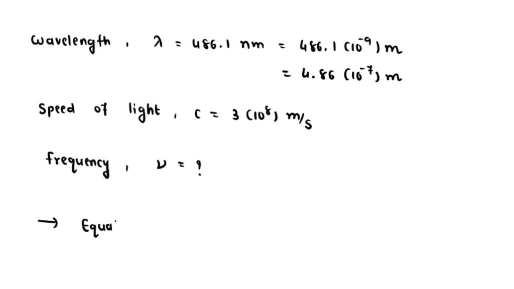 Solved Calculate The Frequency Of The Green Light Emitted By A