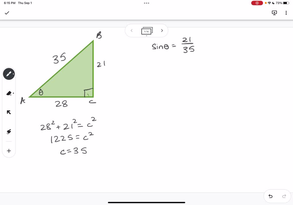 SOLVED: Use the Pythagorean Theorem to find the length of the missing side of the rght triangle ...
