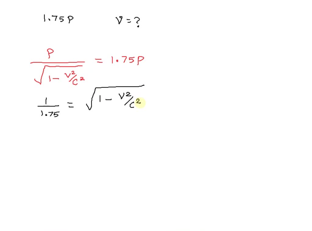The Momentum Of An Electron Is 1 75 Times Larger Than The Value