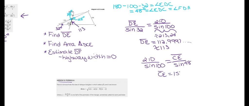 SOLVED: A farmer owns a field in the shape of a triangle ABC such that ...