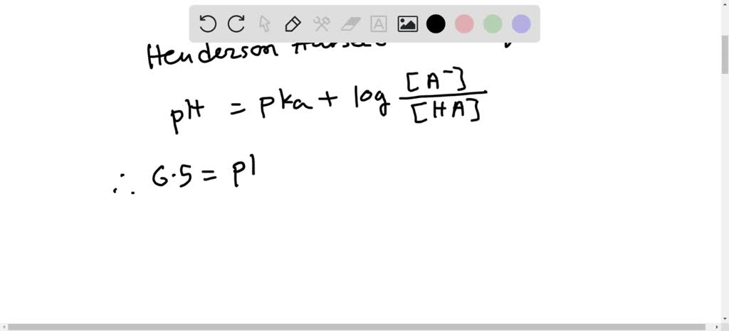 Solved A Weak Acid Ha Has A Pka Of 5 0 If 1 0 Mol Of This Acid And