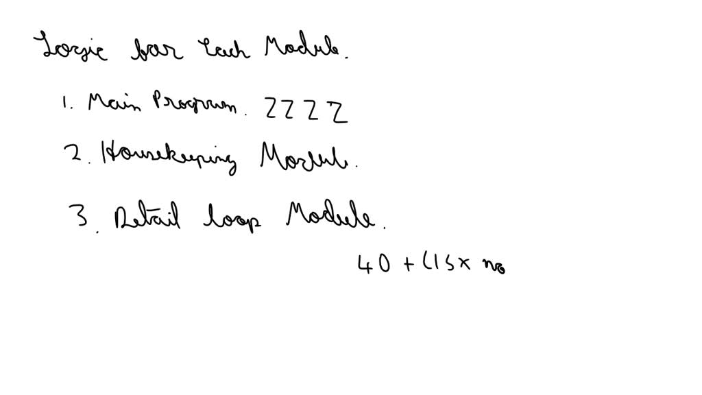 Draw The Hierarchy Chart And Design The Logic For A Program That