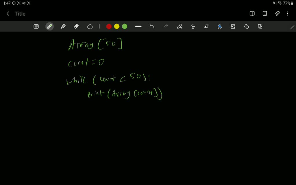 Write An Algorithm In Pseudocode Using A Single Loop To Print 50 Names That Have Been Stored