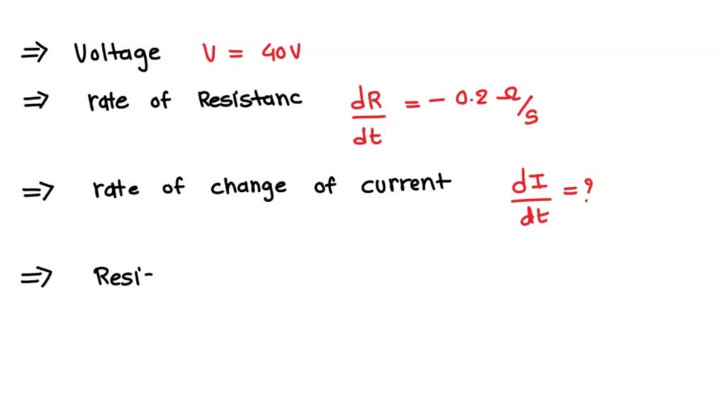 SOLVED: Suppose that the voltage across the resistor is held constant ...