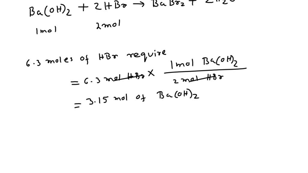 SOLVED: Calcium hydroxide, used to neutralize acid spills, reacts with ...