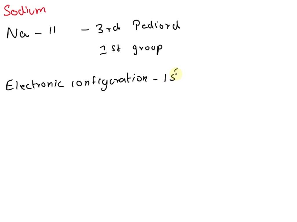 Sodium Electron Configuration