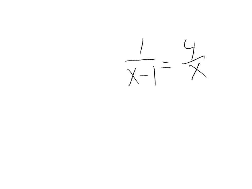 SOLVED: The reciprocal of one less than a number is four times the reciprocal of the number ...
