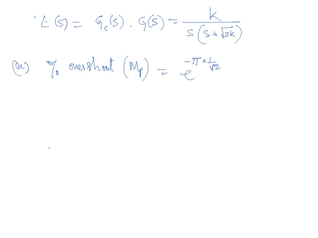 Solved P54 The Open Loop Transfer Function Of A Unity Negative Feedback System Is K Gs Ss 