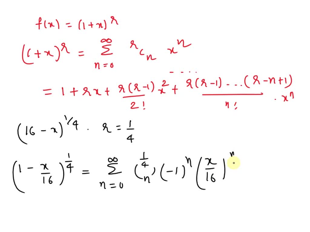 SOLVED: Use the binomial theorem to estimate the number; computing the smallest number of terms ...