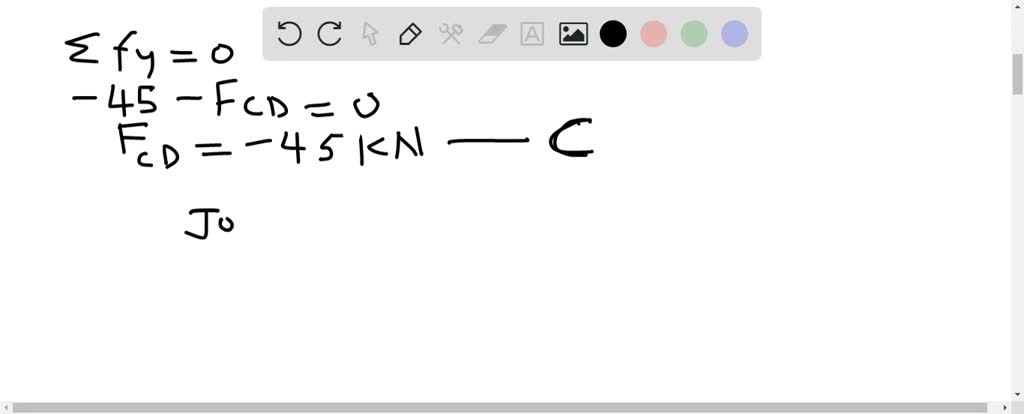 SOLVED: The truss shown is composed of 45" right triangles The crossed ...