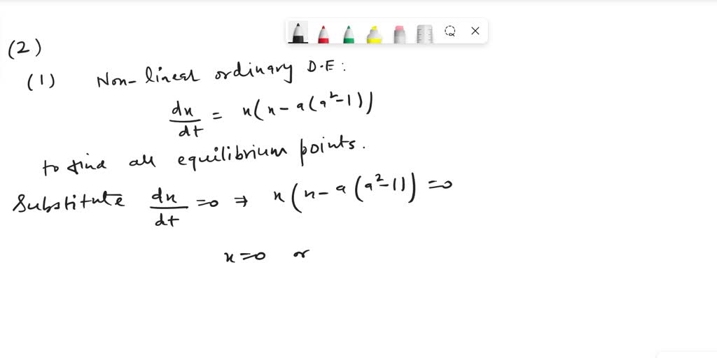 VIDEO solution: Consider the Selkov model of glycolysis given by the ...