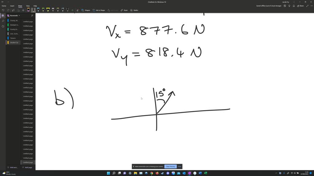 SOLVED: 5. Determine the vertical and horizontal components of each ...