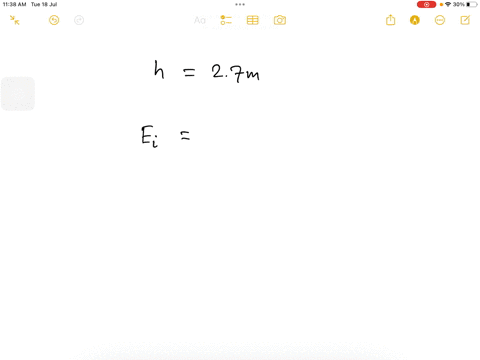 When released, a 100-g block slides down the path shown below, reaching the bottom with a speed ...