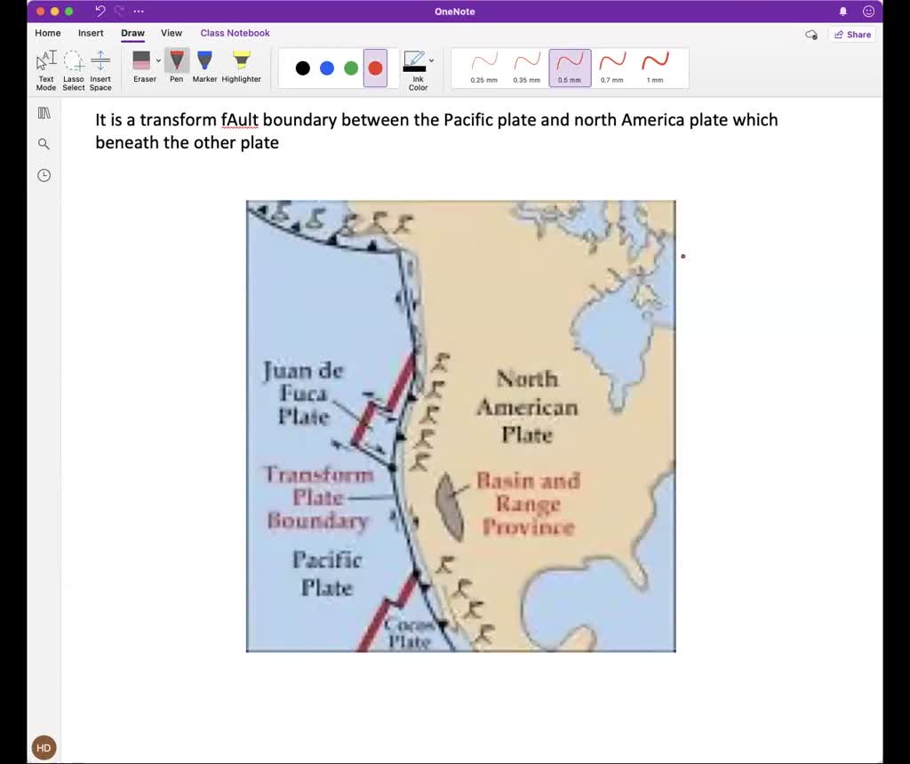 Transform Fault Map