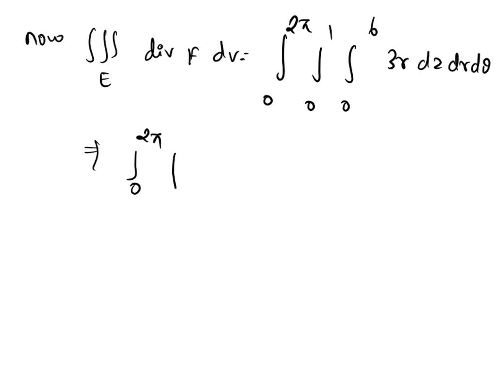 SOLVED: The Divergence Theorem states that the surface integral of a ...
