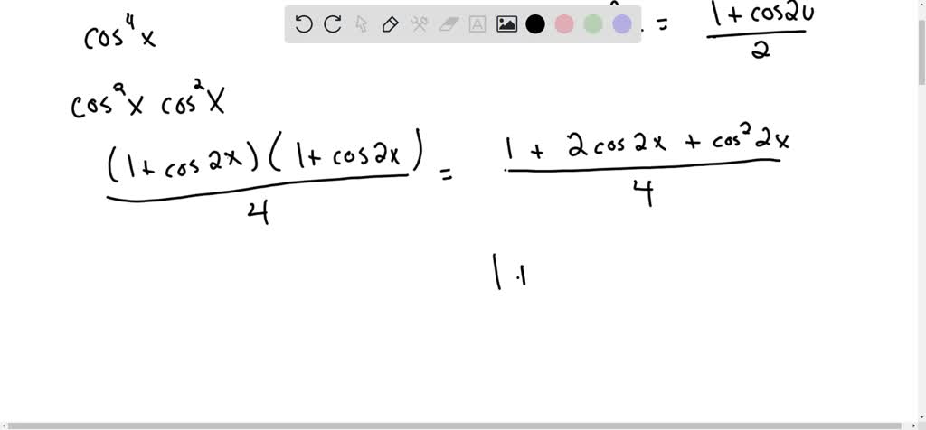SOLVED: Use the formulas for lowering powers to rewrite the expression in terms of the first ...