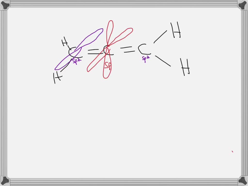 SOLVED: The allene molecule has the following Lewis structure: (Check ...