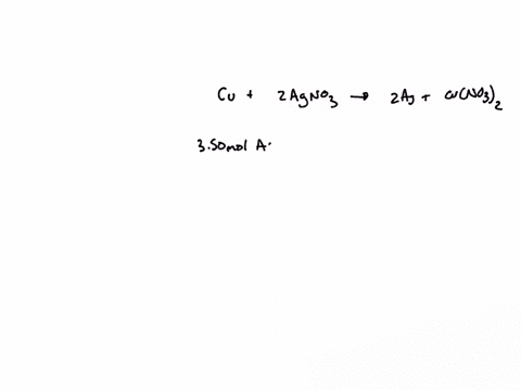 Balance the following reaction cu agno cuno3 ag how many...