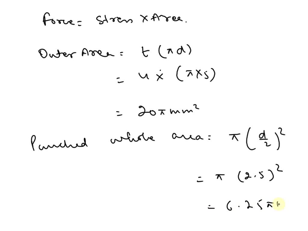 SOLVED: Calculate the punching force in kilonewtons when punching a 10 ...