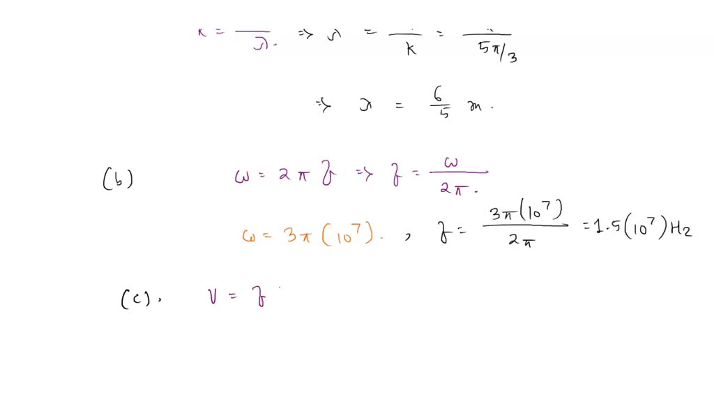 SOLVED Electromagnetism 1 What Is The Period And Frequency Of The