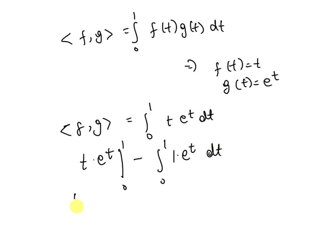 SOLVED: Let V be the real inner product space consisting of the space ... SOLVED: Let V be the real inner product space consisting of the space ...