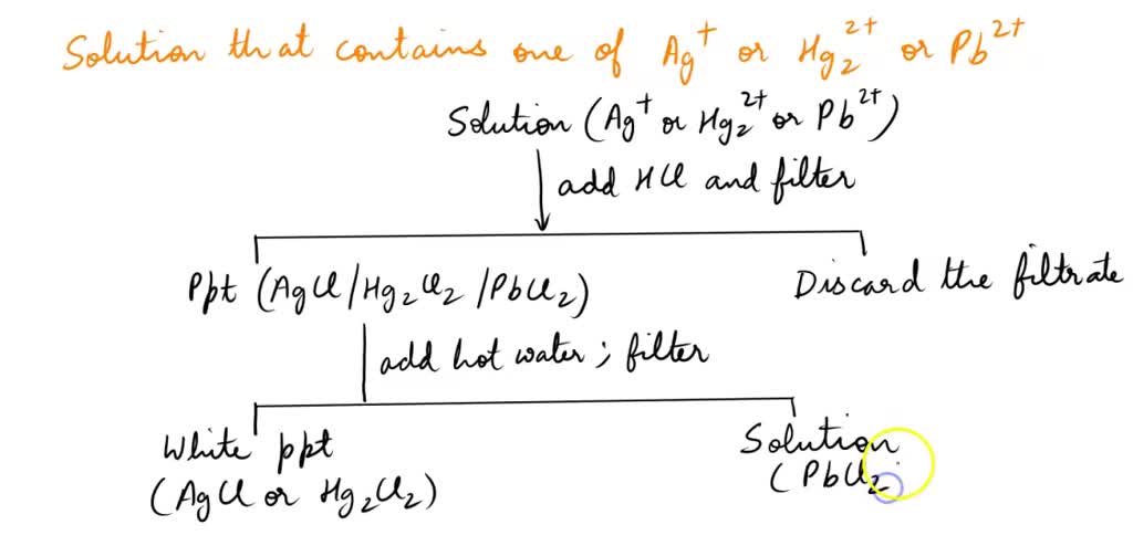 SOLVED: You are given an unknown solution that contains only one of the Group 1 (Ag+1, Pb+2, Hg2 ...