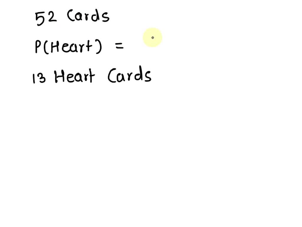 SOLVED: If you draw one card at random, what is the probability that ...