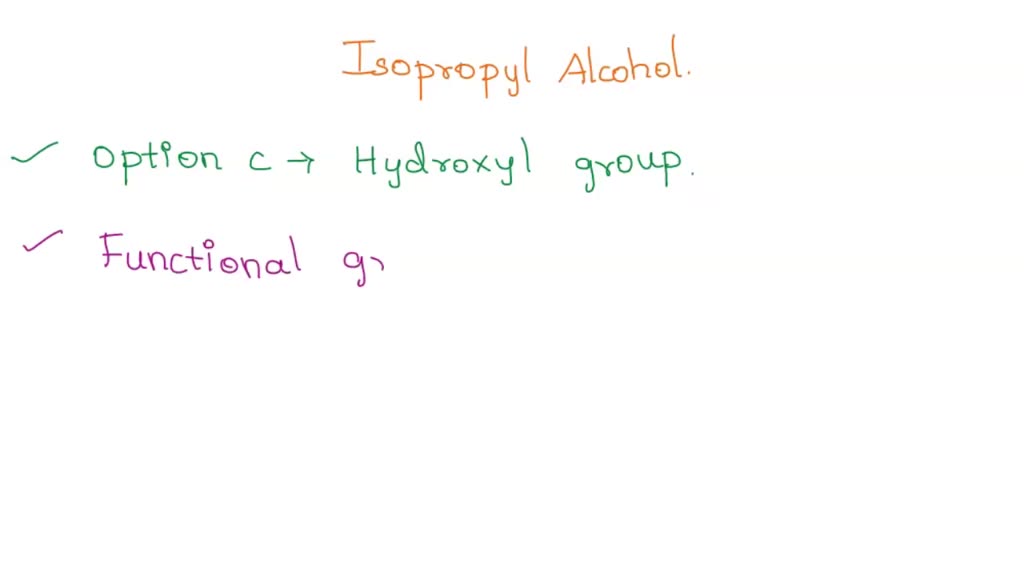 Isopropyl Functional Group