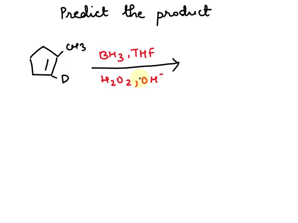 SOLVED: Predict the product when the given alkene reacts with borane in ...