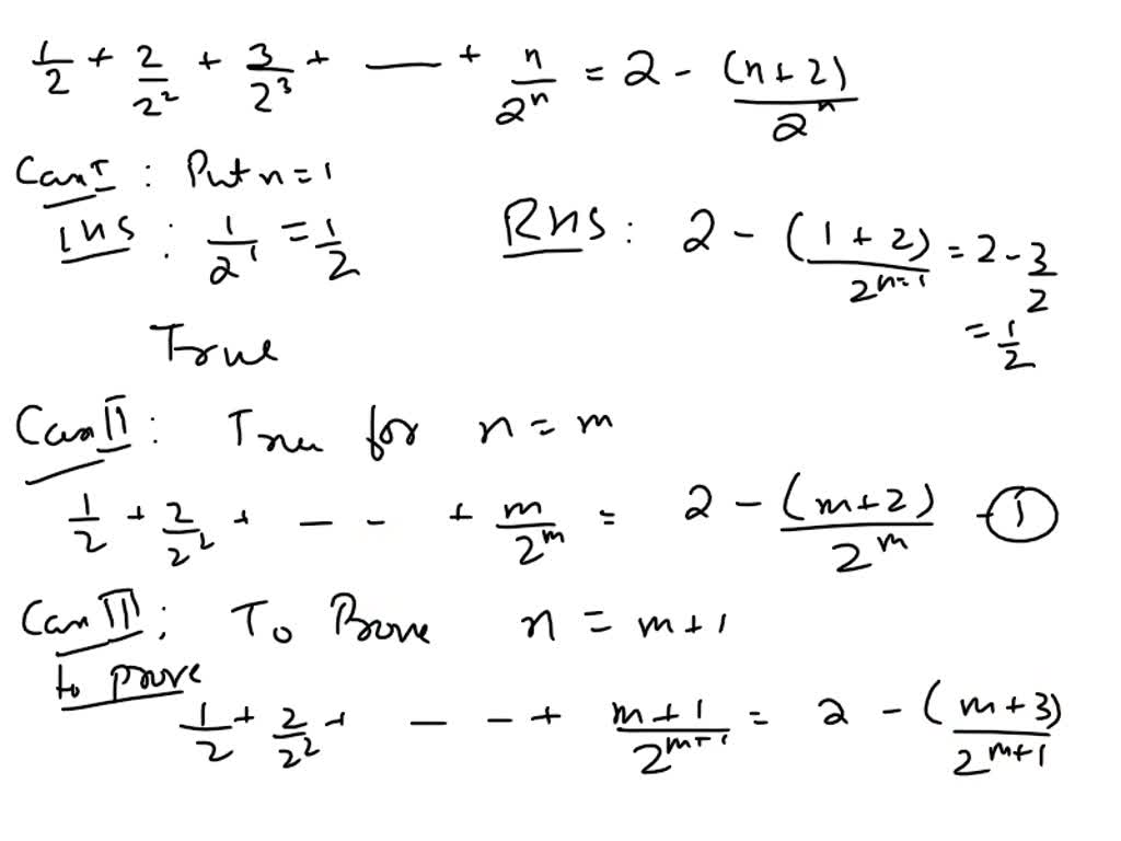 Solved Exercise 22 Prove That For Every Integer N 1 One Has 1 2 3 — 22 23 2 N2