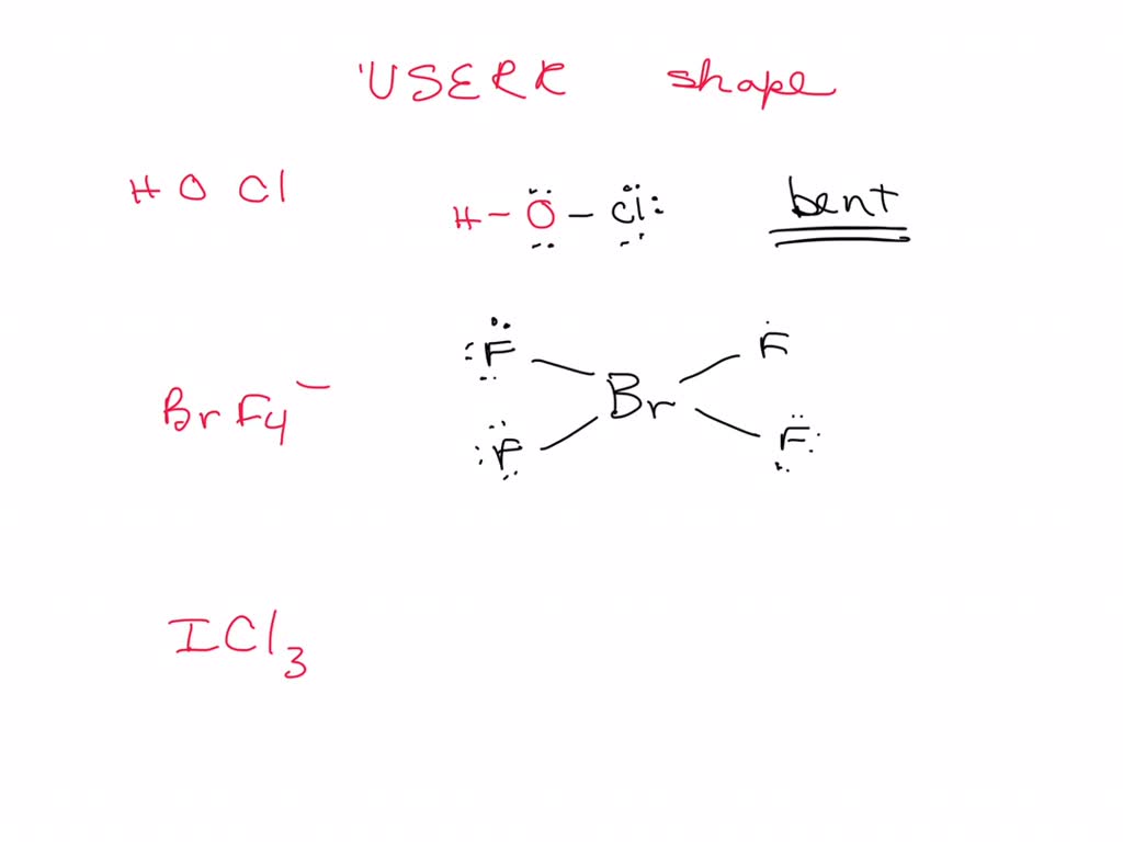 SOLVED: VSEPR theory predicts which shape for the molecular structure ...