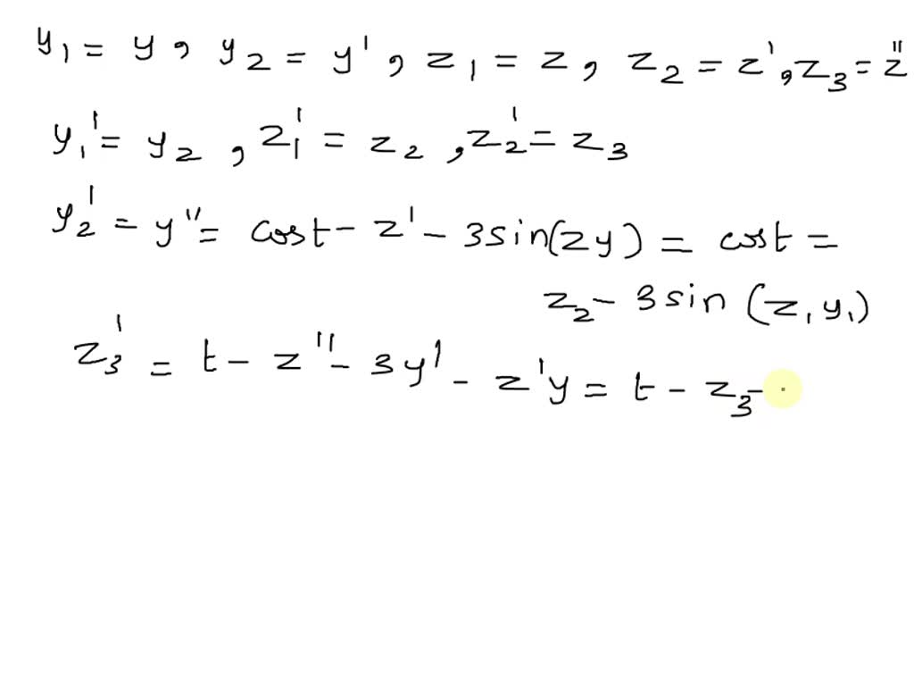 Solved Consider The Following Second Order Linear Equation With