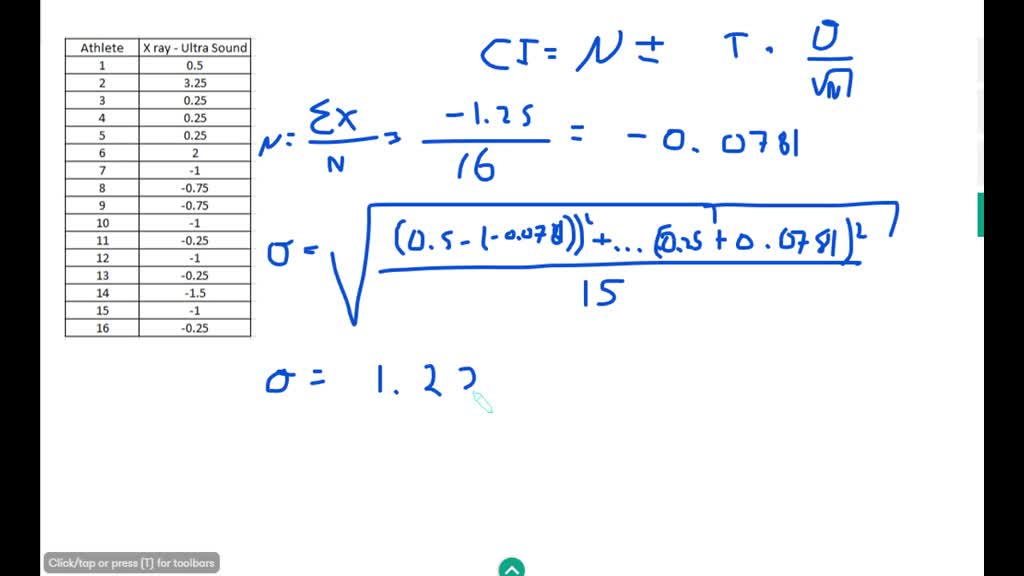 SOLVED: The authors of a paper compared two different methods for measuring body fat percentage ...