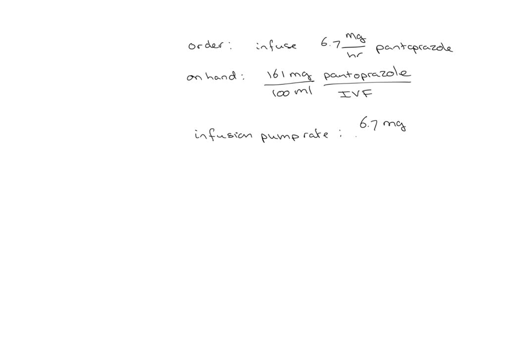 SOLVED: The physician orders bumetanide (Bumex) as a continuous ...