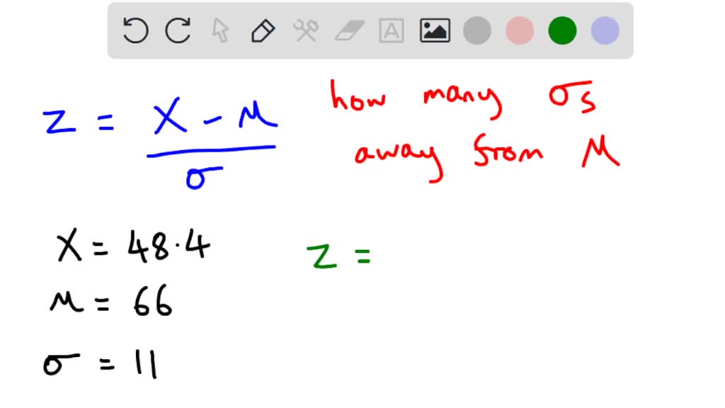 SOLVED: Find the z-score corresponding to the given value and use the z-score to determine ...